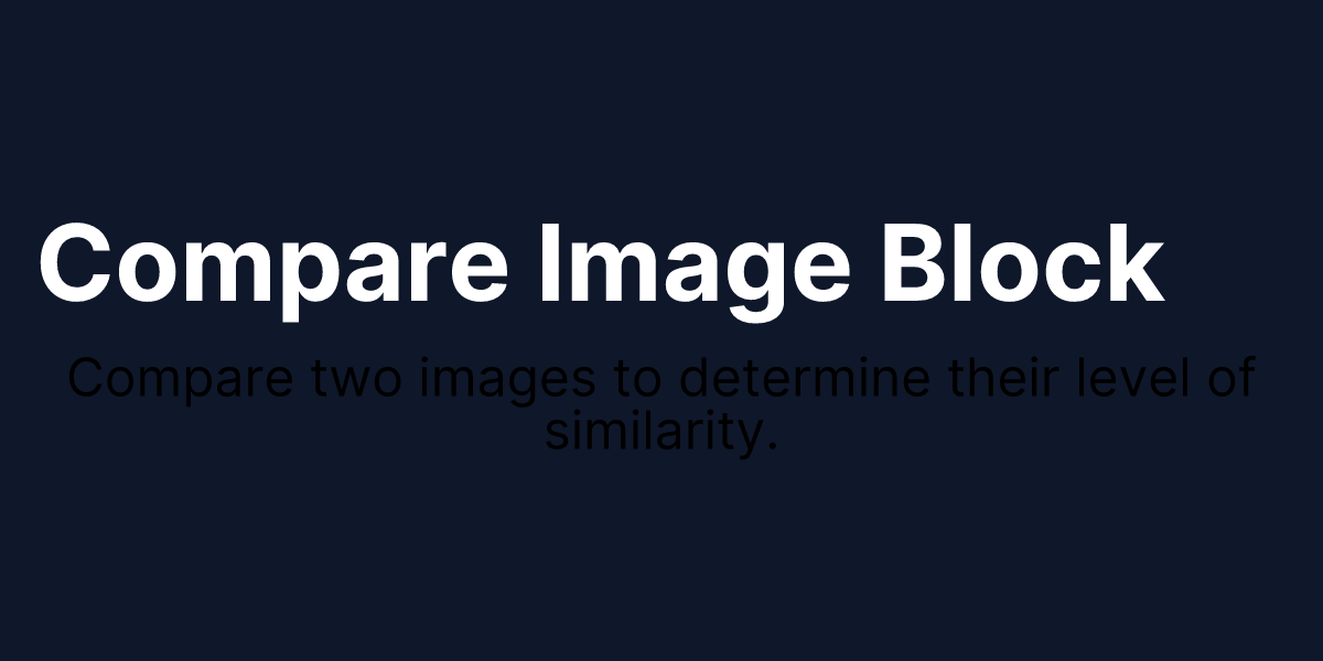 Compare Image Block - Lemmebuild Documentation